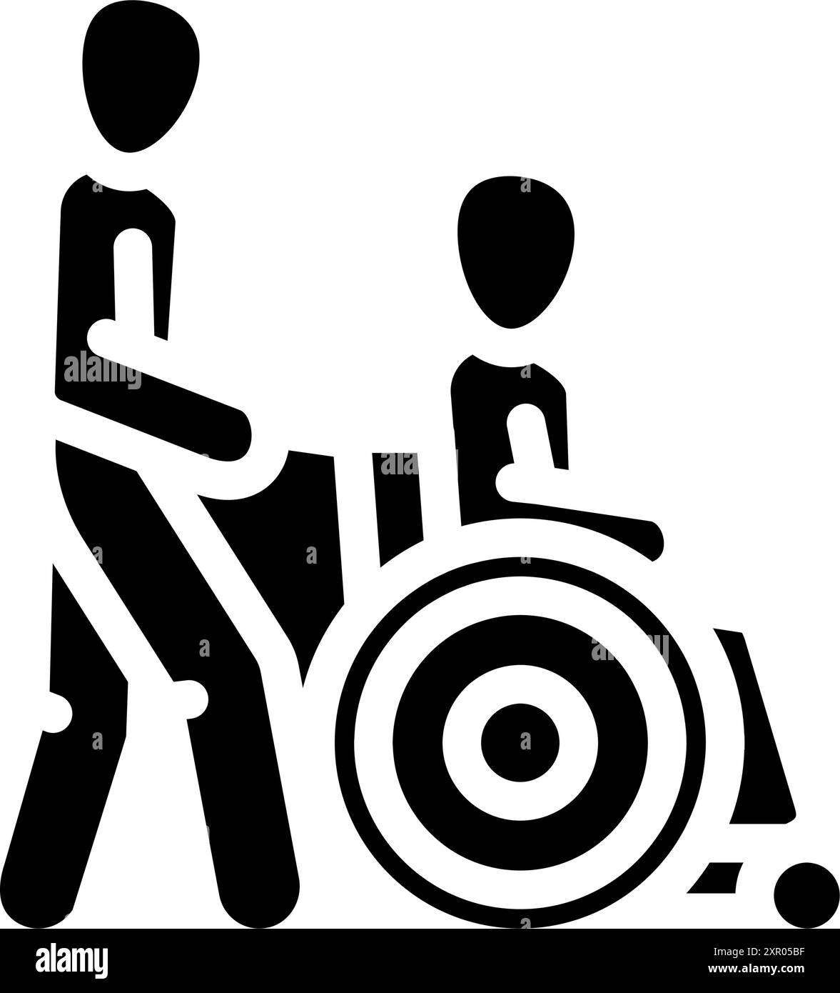 patient transfer ambulance glyph icon vector illustration Stock Vector ...