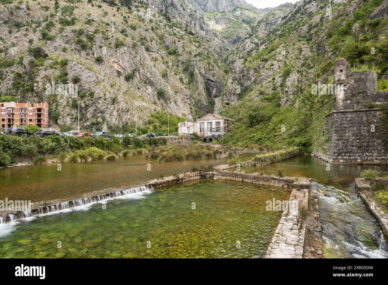 The old fort walls in UNESCO World Heritage Kotor Old Town, Kotor ...