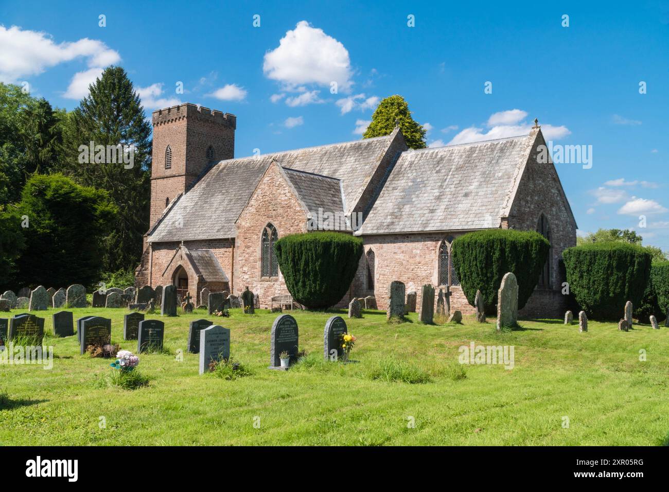 The 14th century Church of St Bartholomew Ashperton Herefordshire ...