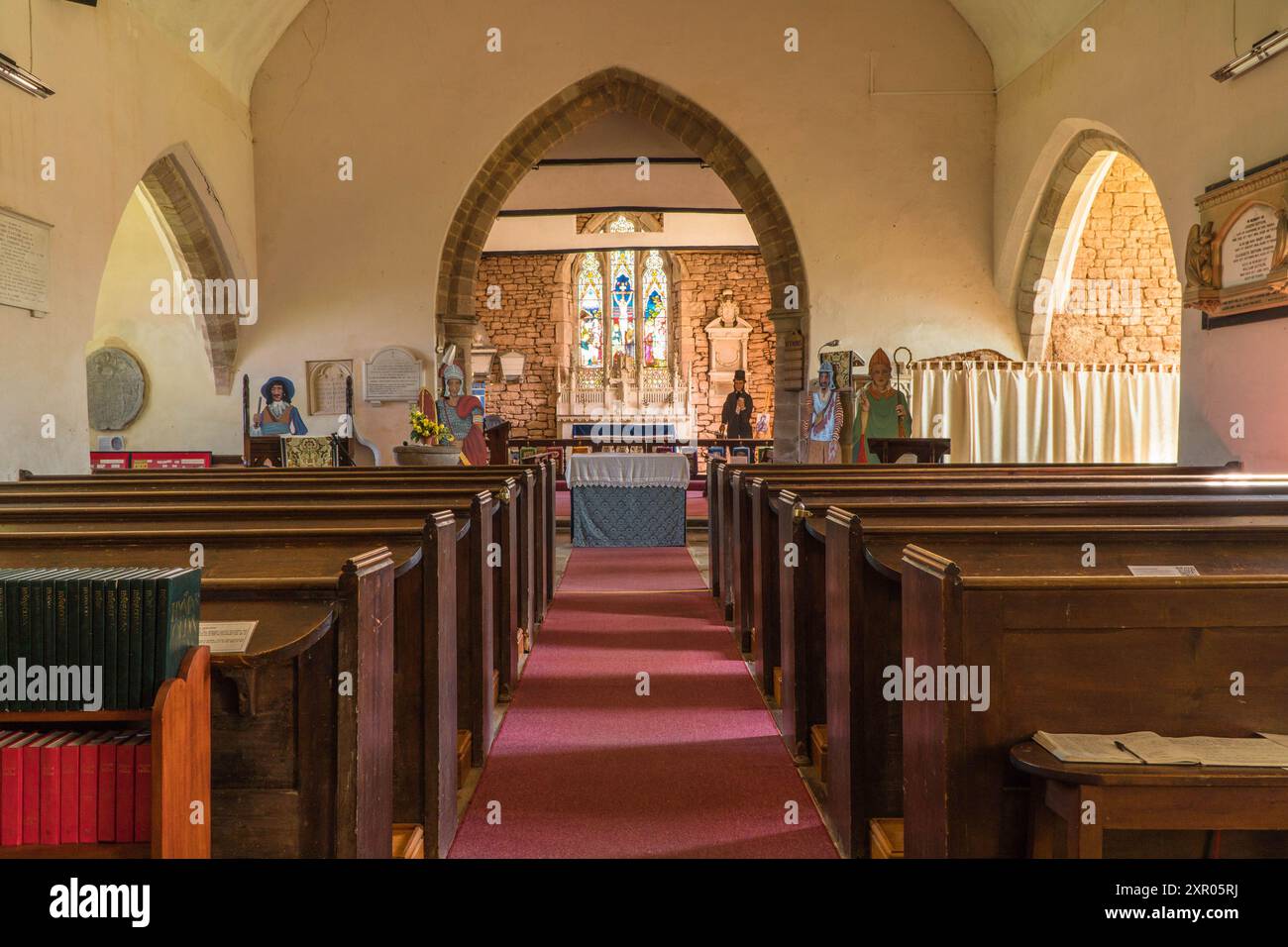 Nave and Chancel of 14th century Church of St Bartholomew Ashperton ...