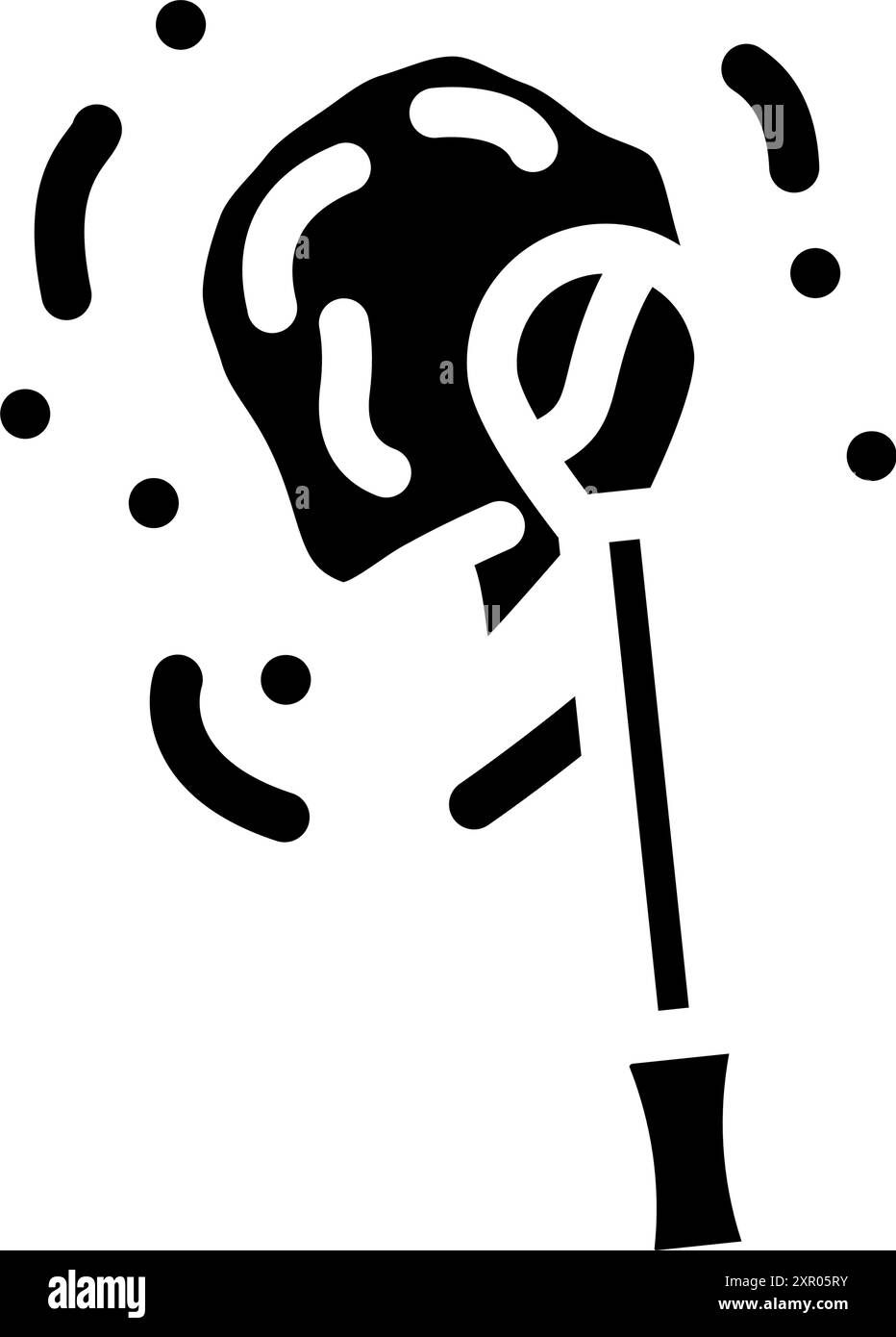 trace evidence crime glyph icon vector illustration Stock Vector Image ...