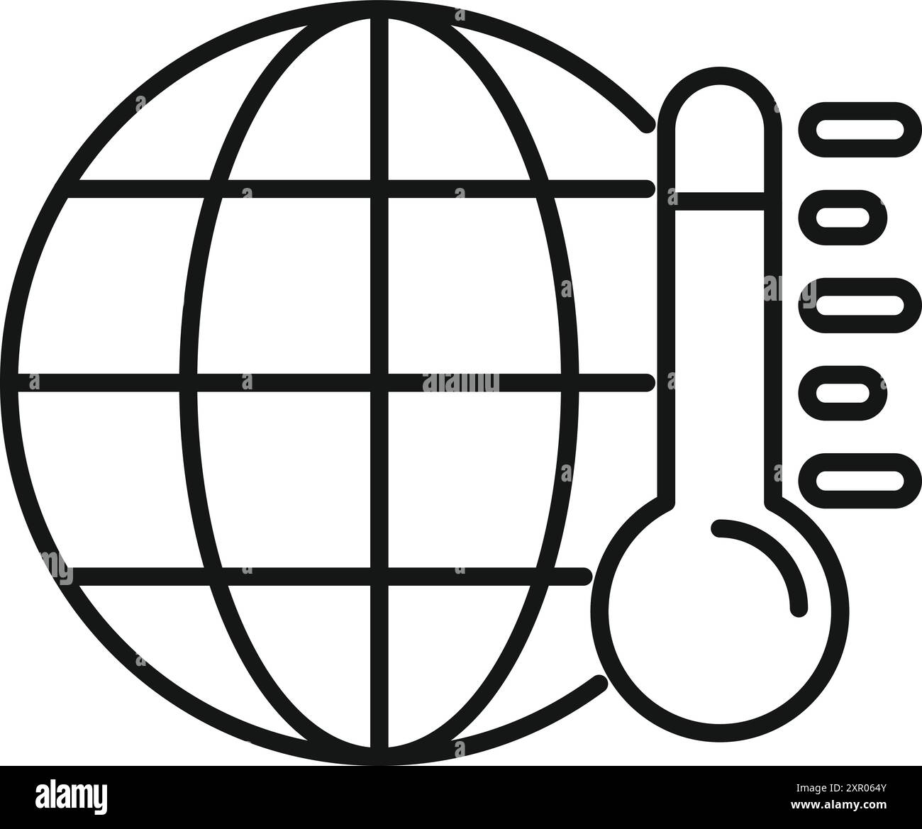 Earth temperature rising icon hi-res stock photography and images - Alamy