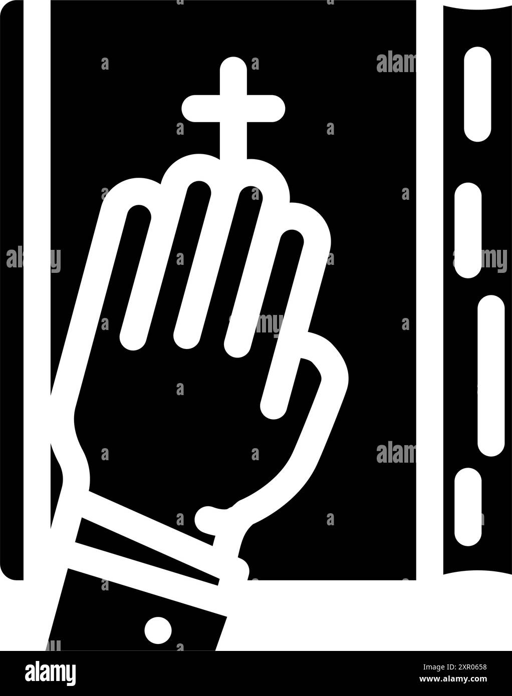 expert witness evidence crime glyph icon vector illustration Stock ...