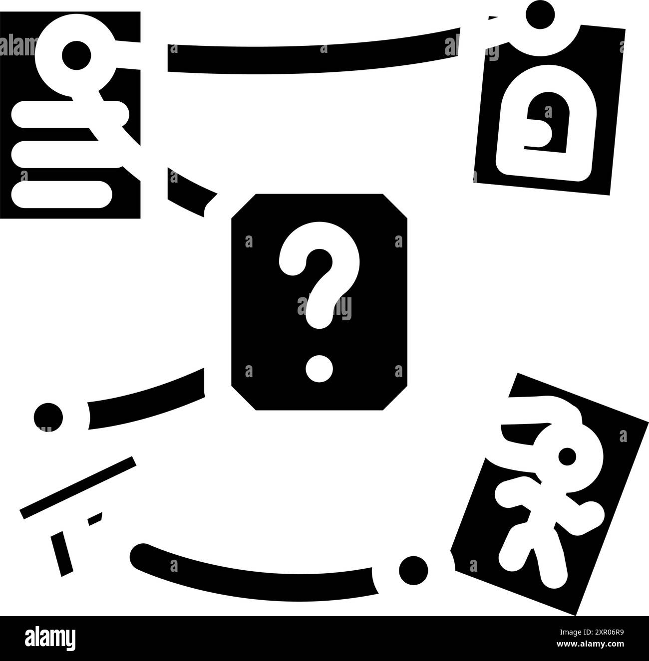 insufficient evidence crime glyph icon vector illustration Stock Vector ...