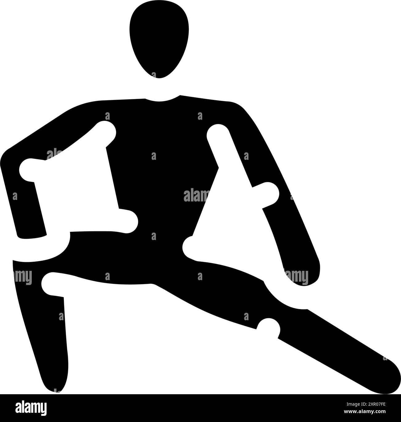 concentration curls fitness exercise arm glyph icon vector illustration ...