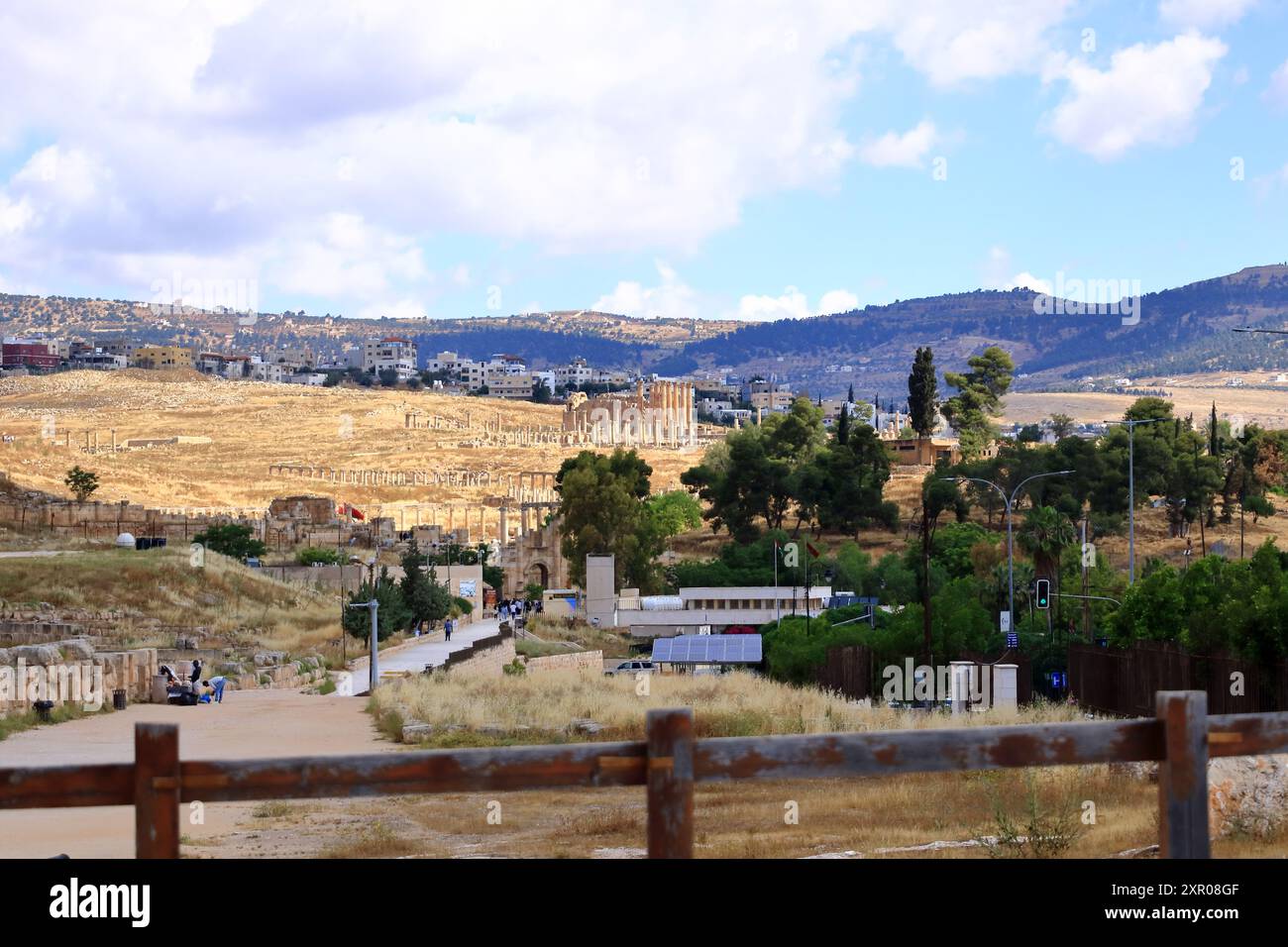 Jerash in Jordan - May 07 2024: Roman ruins in the Jordanian city of ...