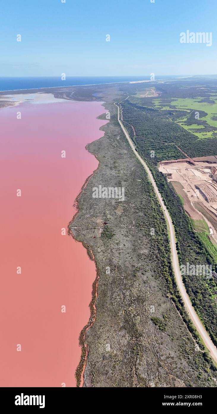 Aerial landscape view hutt lagoon hi-res stock photography and images ...