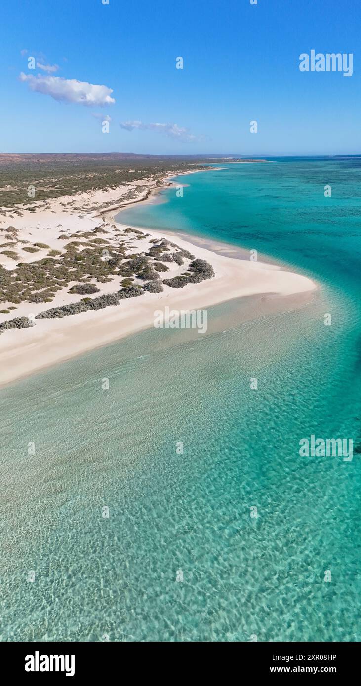 An aerial view of Ningaloo Reef, Exmouth in Western Australia Stock ...