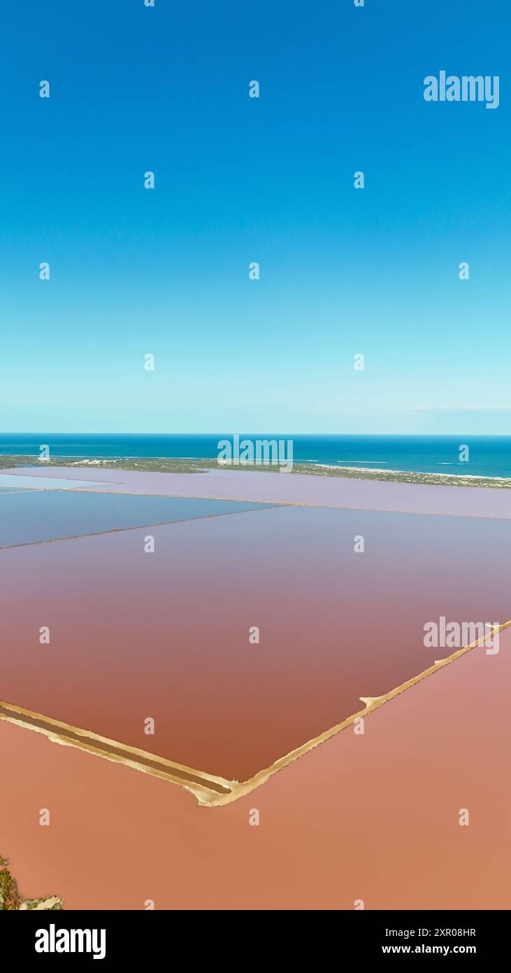 Hutt lagoon aerial hi-res stock photography and images - Alamy