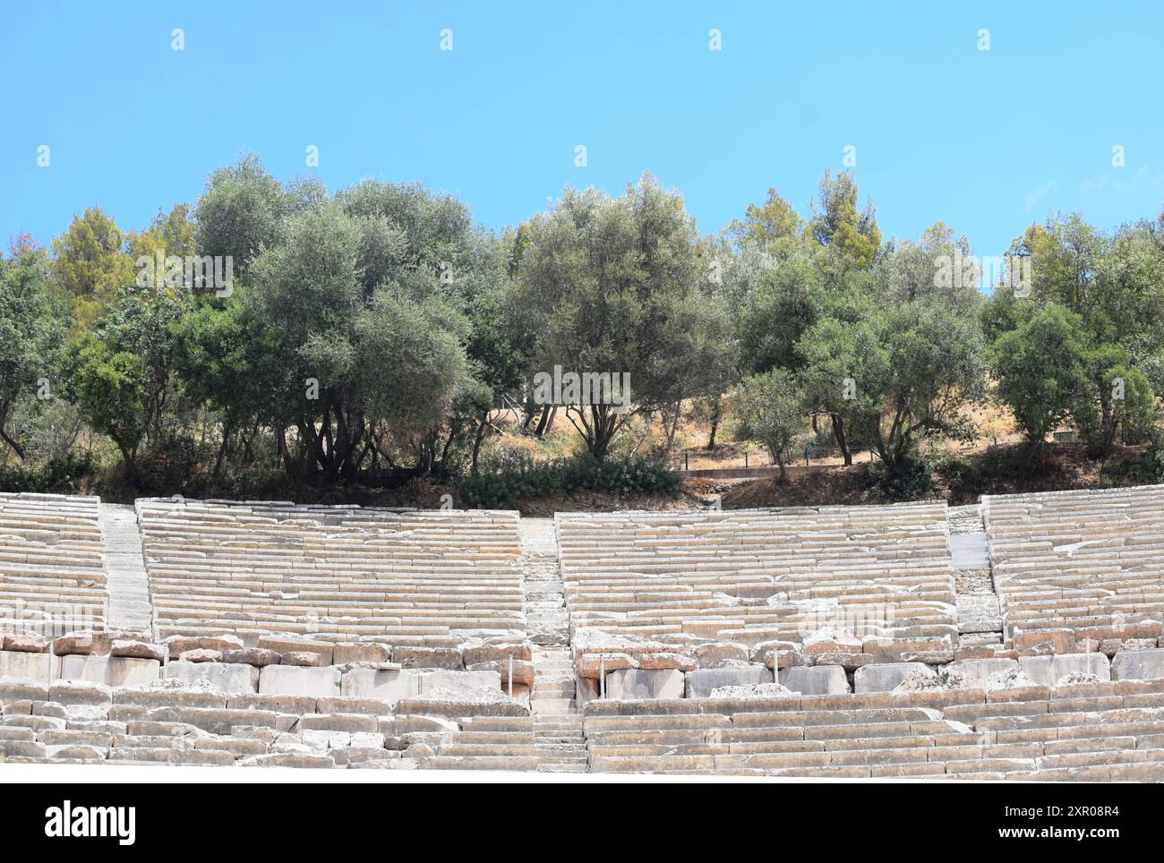 ancient Epidavros theater in Peloponnese, South of Greece Stock Photo ...
