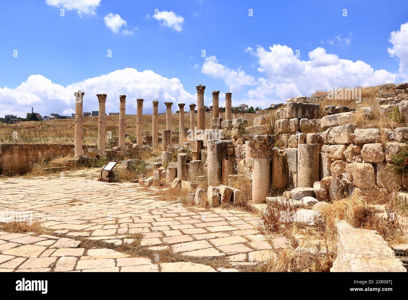 Jerash in Jordan - May 07 2024: Roman ruins in the Jordanian city of ...