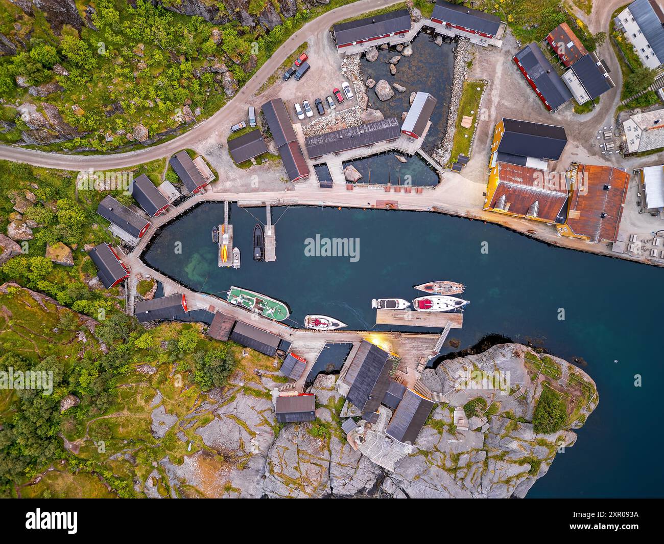 Aerial village nusfjord lofoten hi-res stock photography and images - Alamy