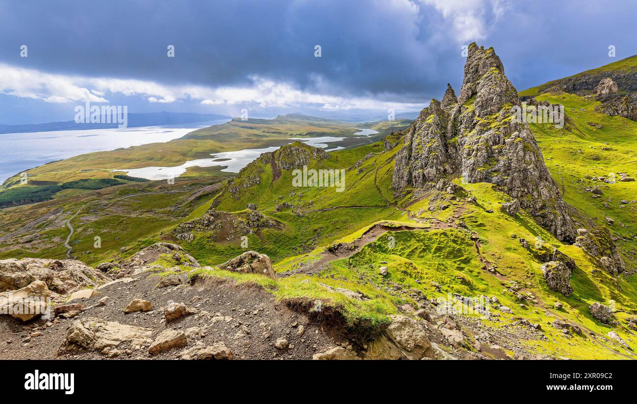 Rock formation The Old Man of Storr (Isle of Skye, Scotland Stock Photo ...