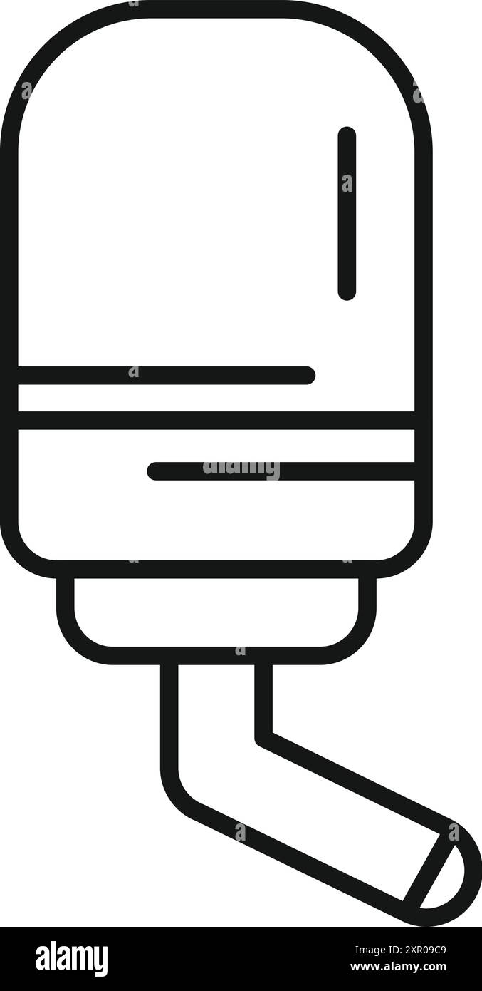 Electric water heater boiler icon in outline style for web design ...