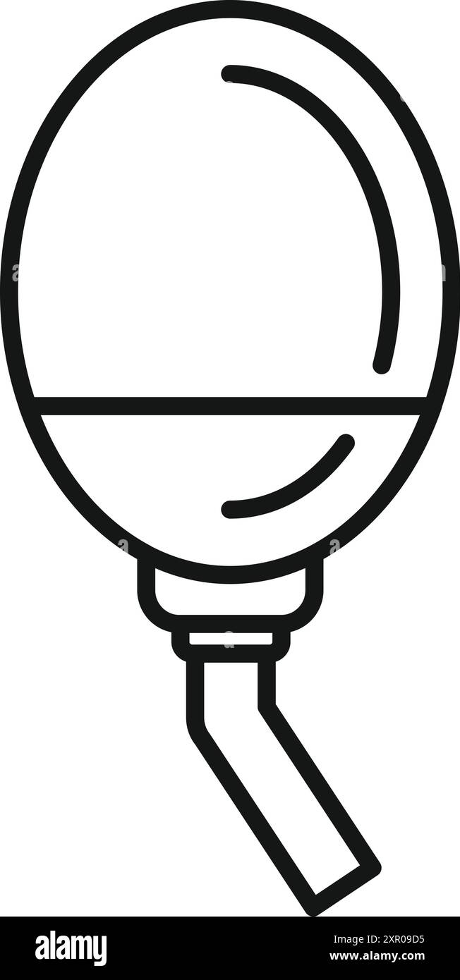 Simple outline style icon of an enema, often used for constipation ...