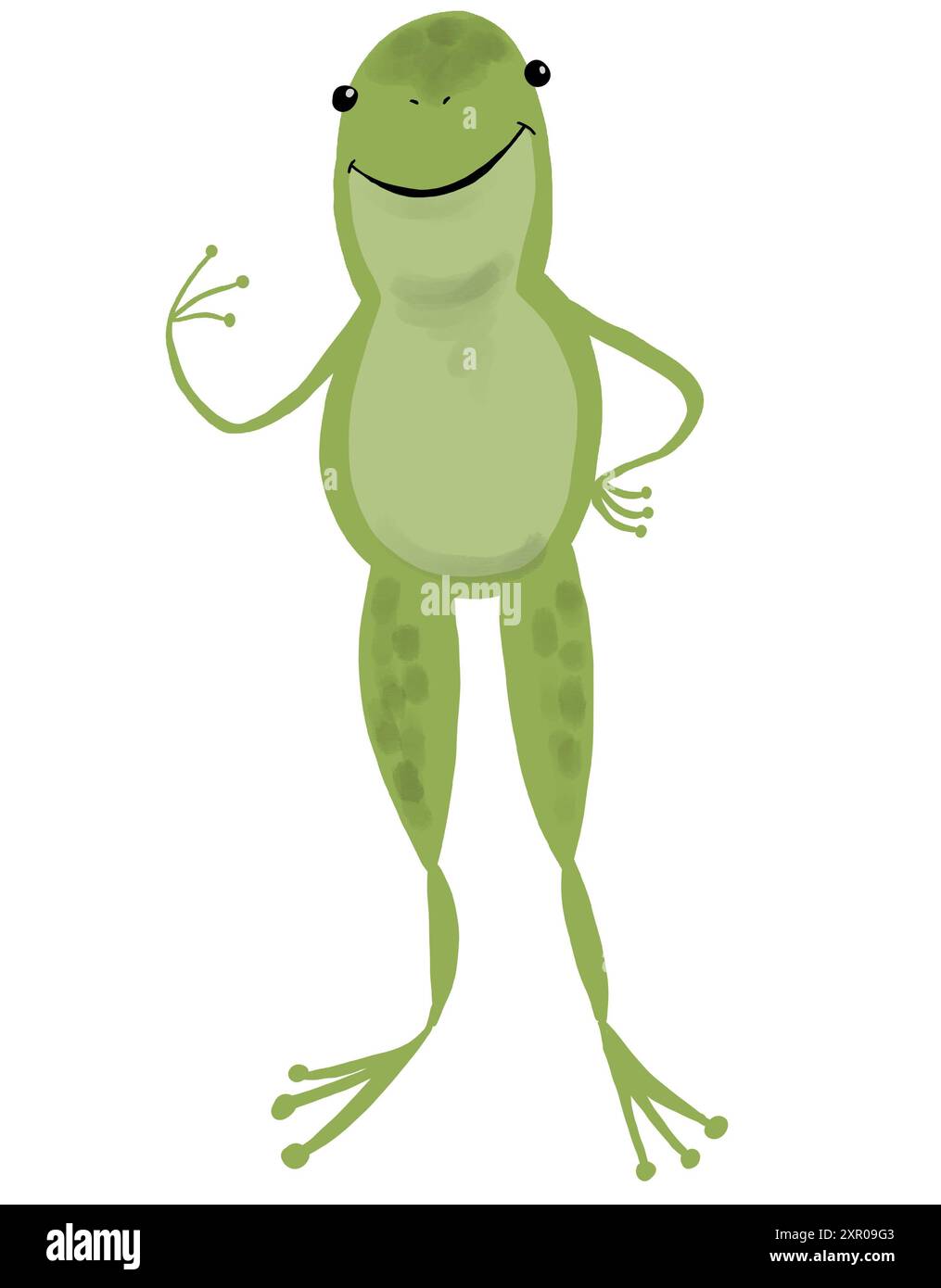 cute frog character illustration Stock Photo - Alamy