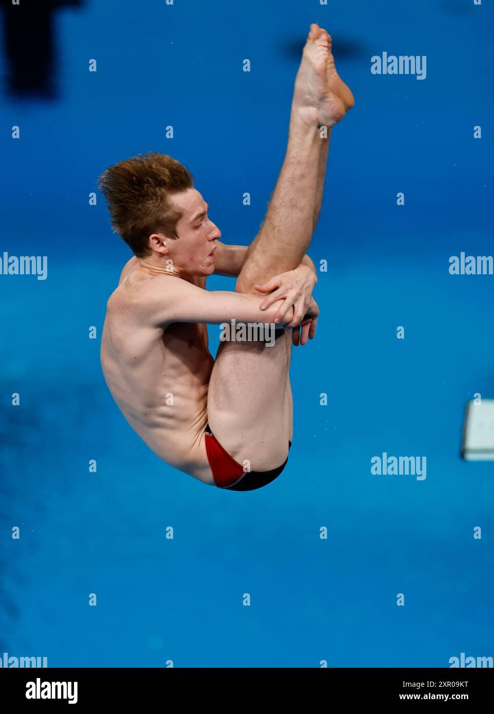 (240808) -- SAINT-DENIS, Aug. 8, 2024 (Xinhua) -- Carson Tyler of the ...