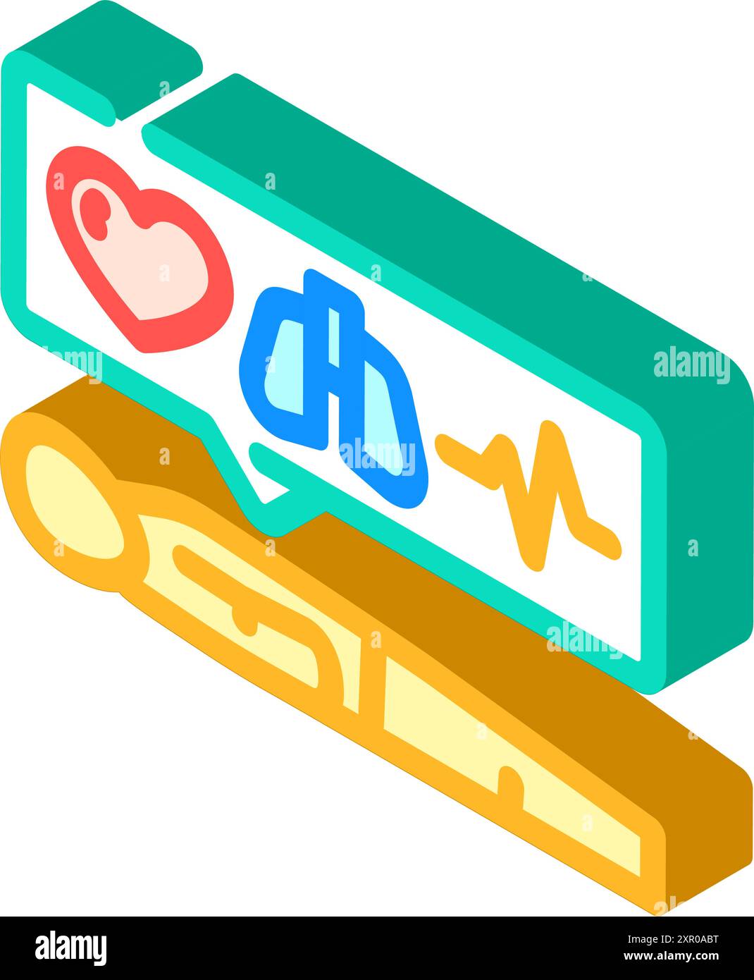 resuscitation ambulance isometric icon vector illustration Stock Vector ...