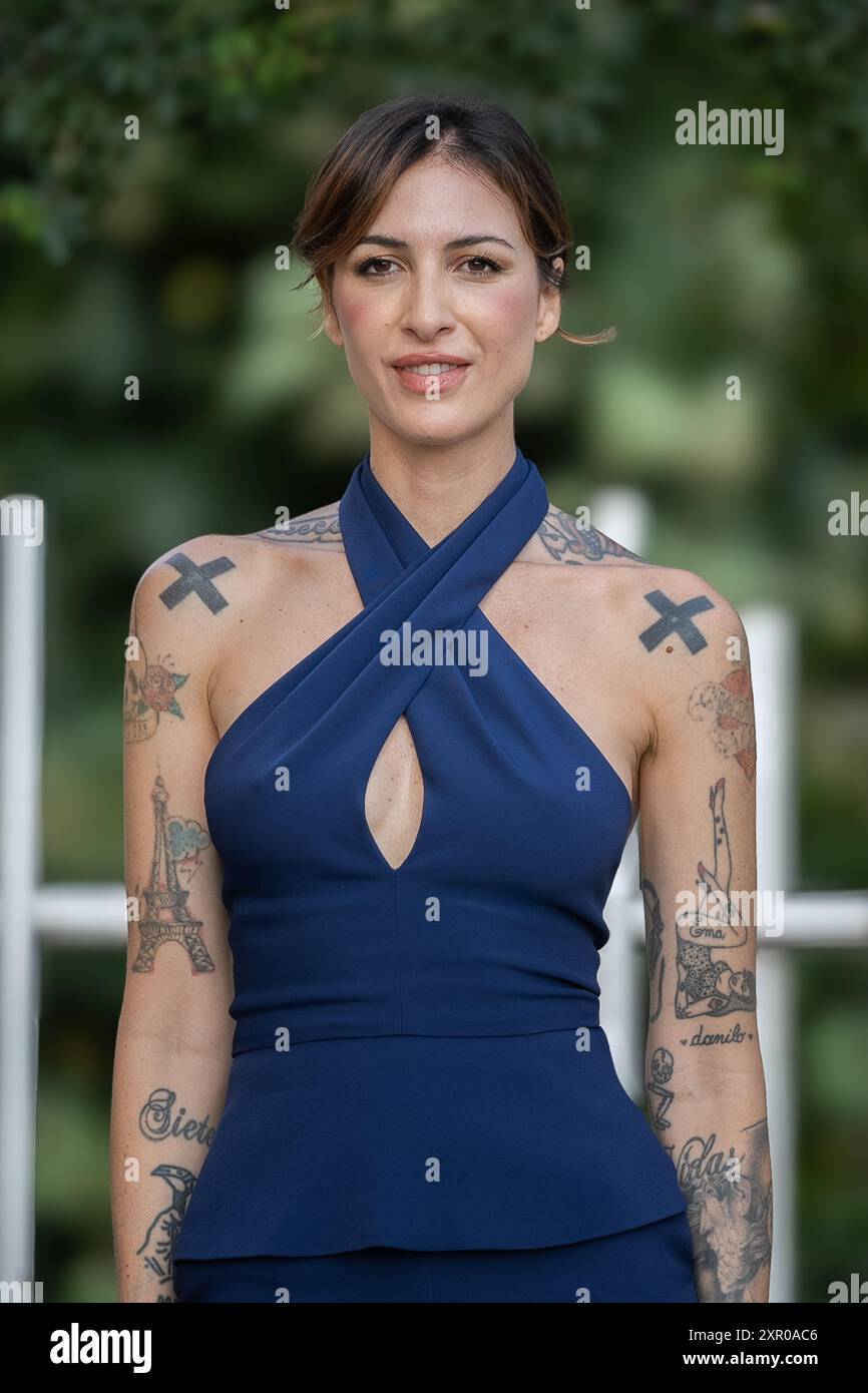 The Italian speaker and show girl Ema Stokholma, attends the Photocall ...