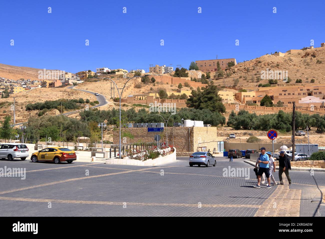 Wadi Musa, Petra in Jordan - May 14 2024: area aorund the main entrance ...