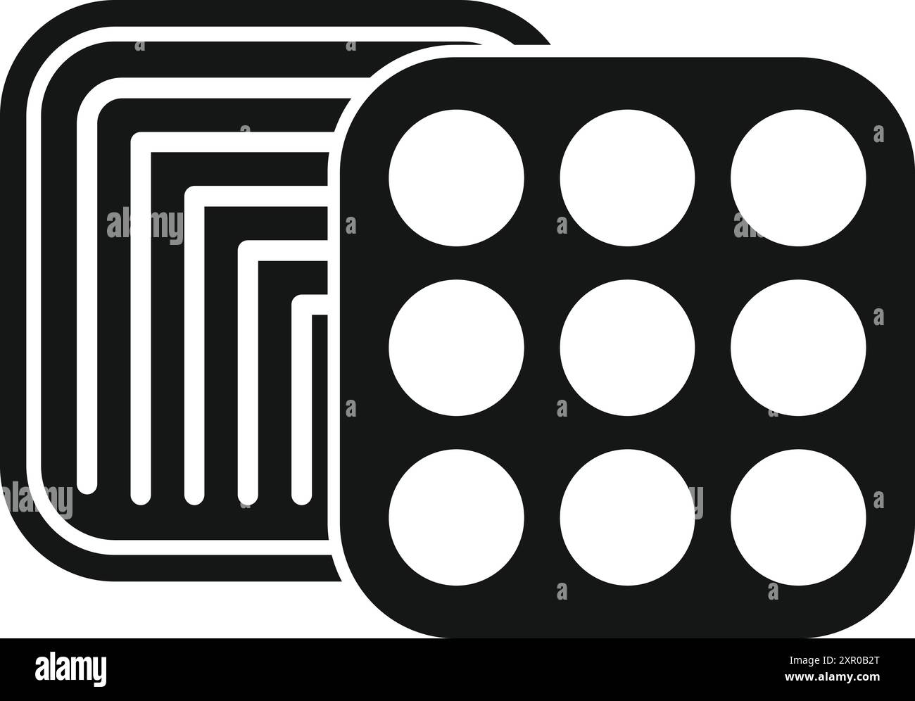 Cpu chipset icon representing the core of modern computing power and ...