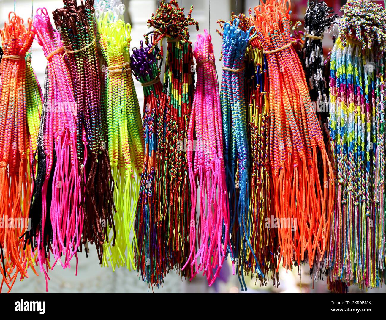 Colorful Friendship Bracelets For Sale at Ortakoy Market in Istanbul ...