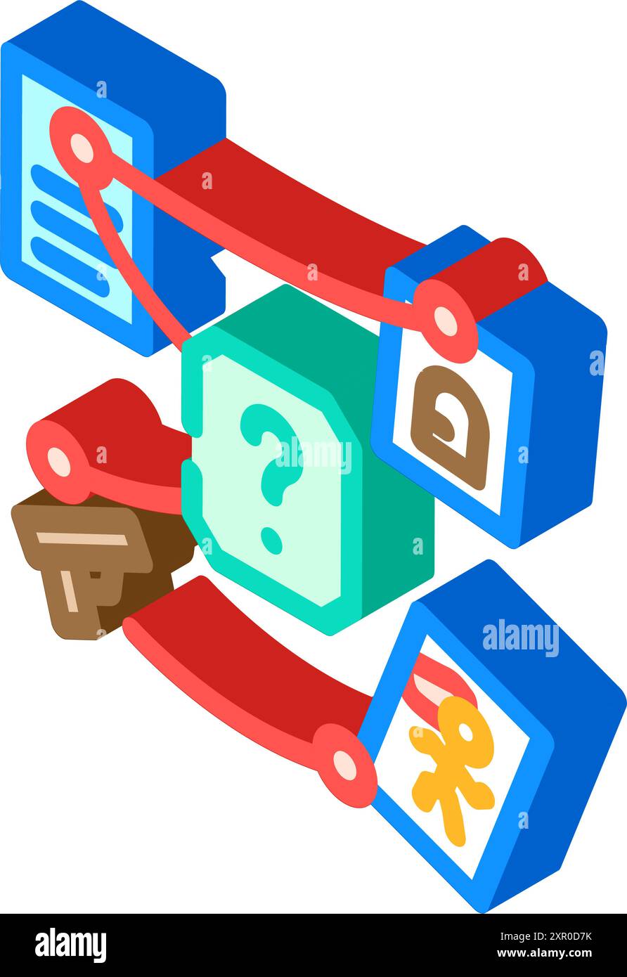 insufficient evidence crime isometric icon vector illustration Stock ...