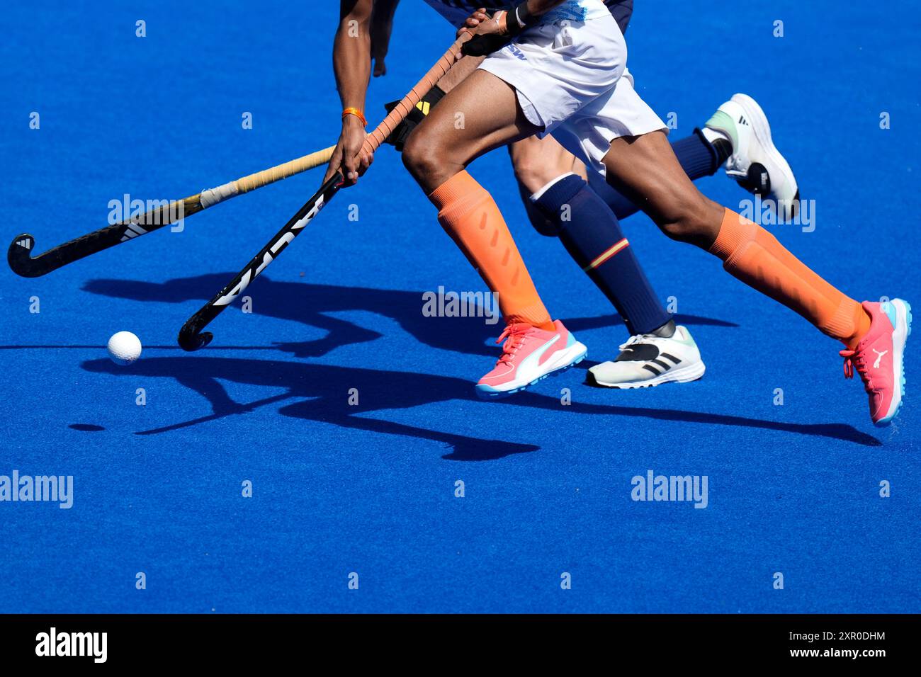 India's Rajkumar Pal, front, and Spain's Marc Vizcaino compete for the ...