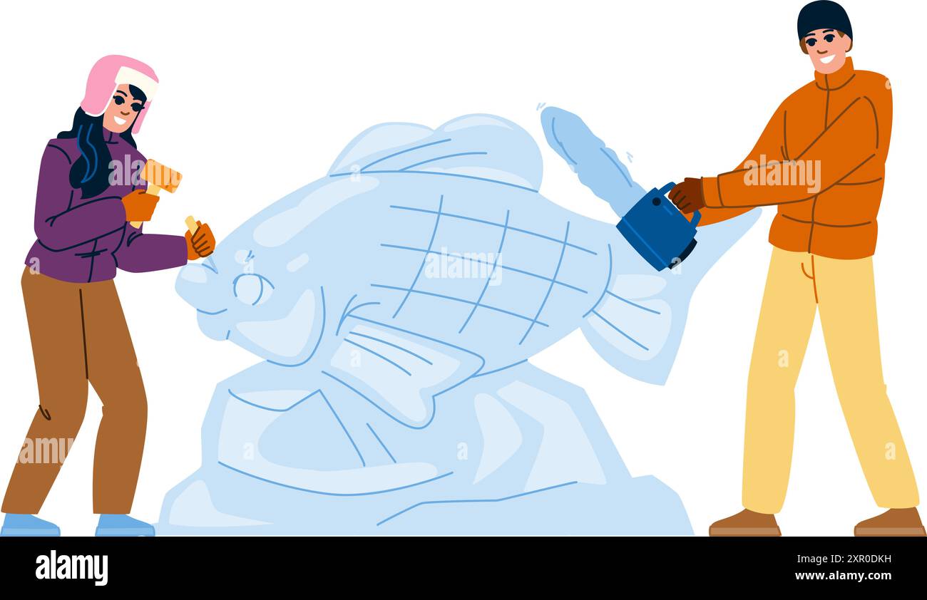 castle ice sculpture vector Stock Vector Image & Art - Alamy