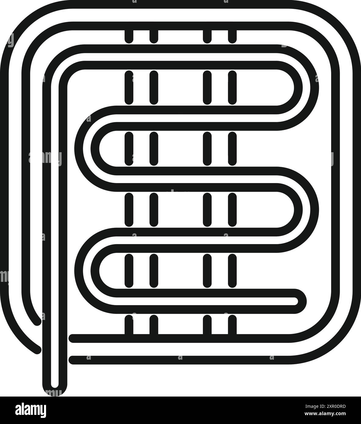 Installation of underfloor heating Stock Vector Images - Alamy