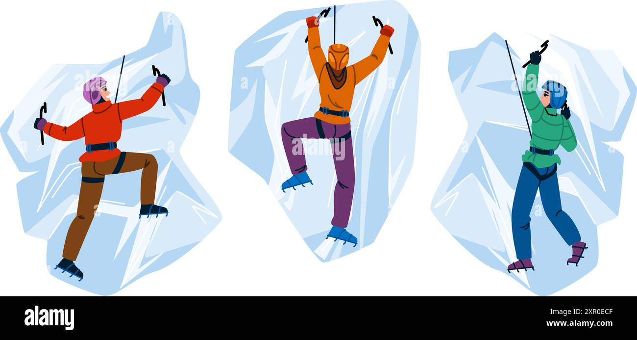 Climber cave blue Stock Vector Images - Alamy