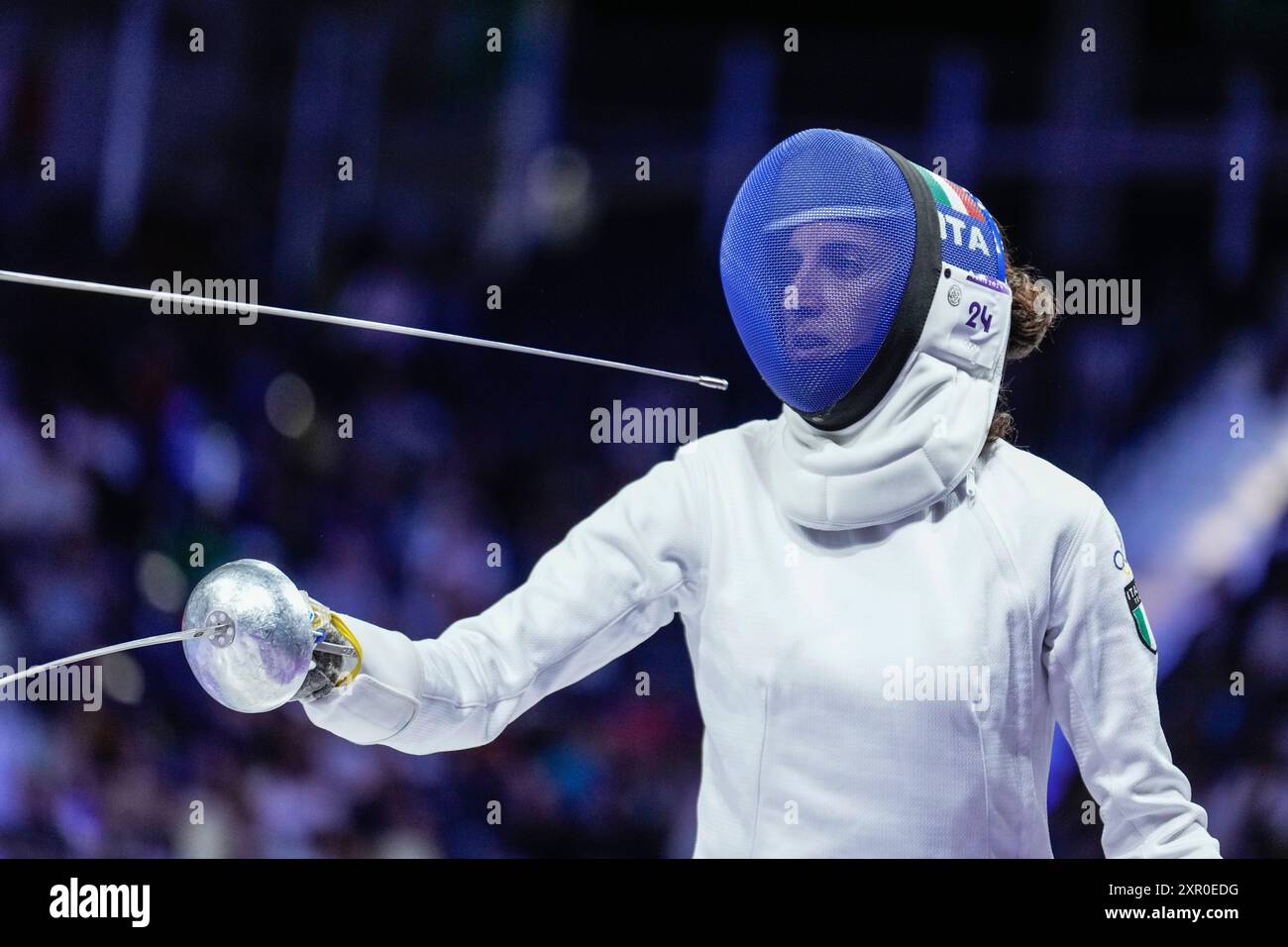 Italy's Elena Micheli competes in the women's individual fencing ...