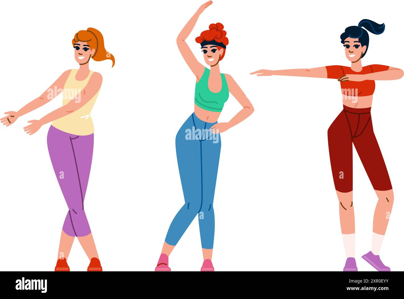 hop zumba class lesson vector Stock Vector Image & Art - Alamy