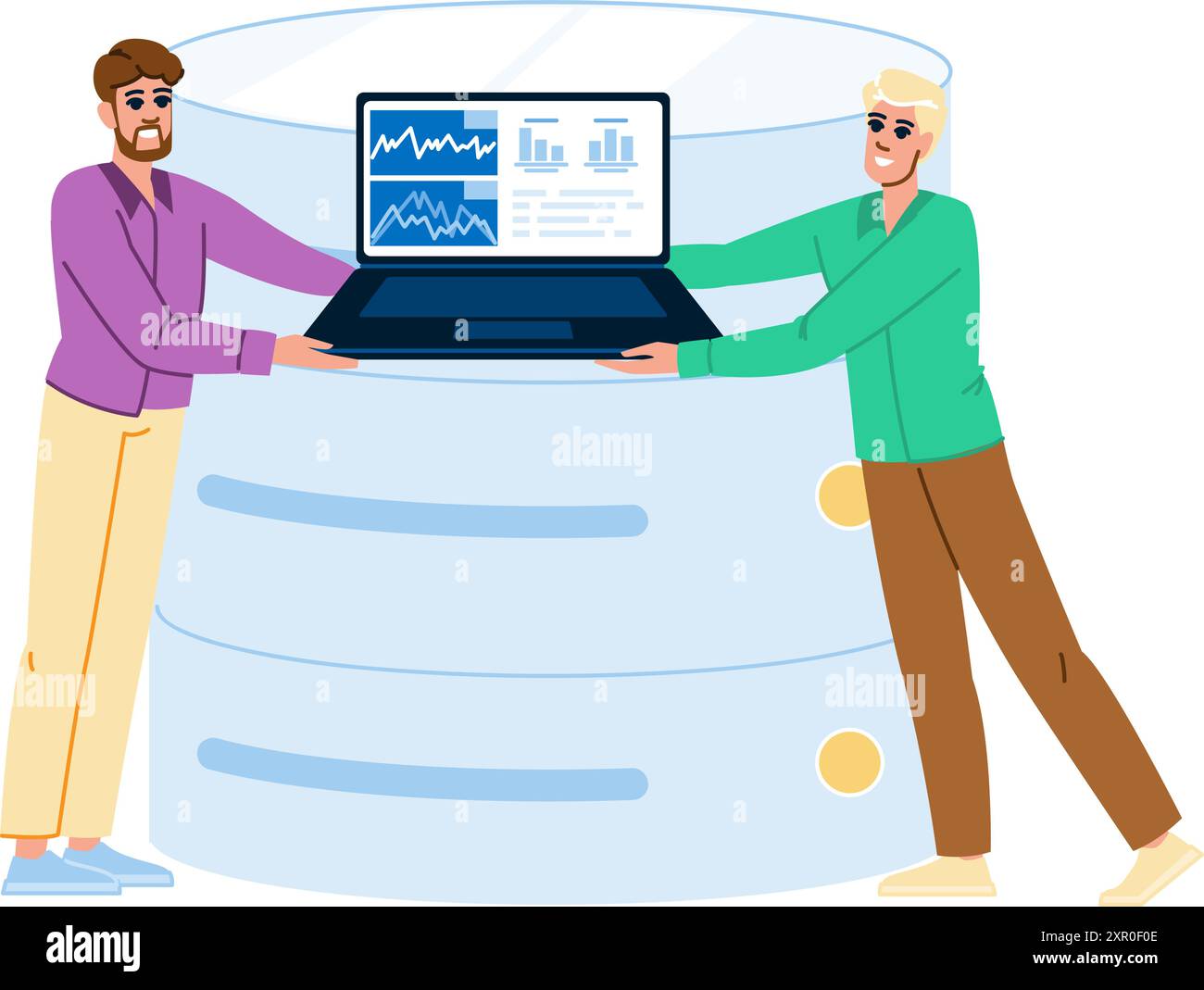 Monitoring Server Console Vector Stock Vector Image And Art Alamy