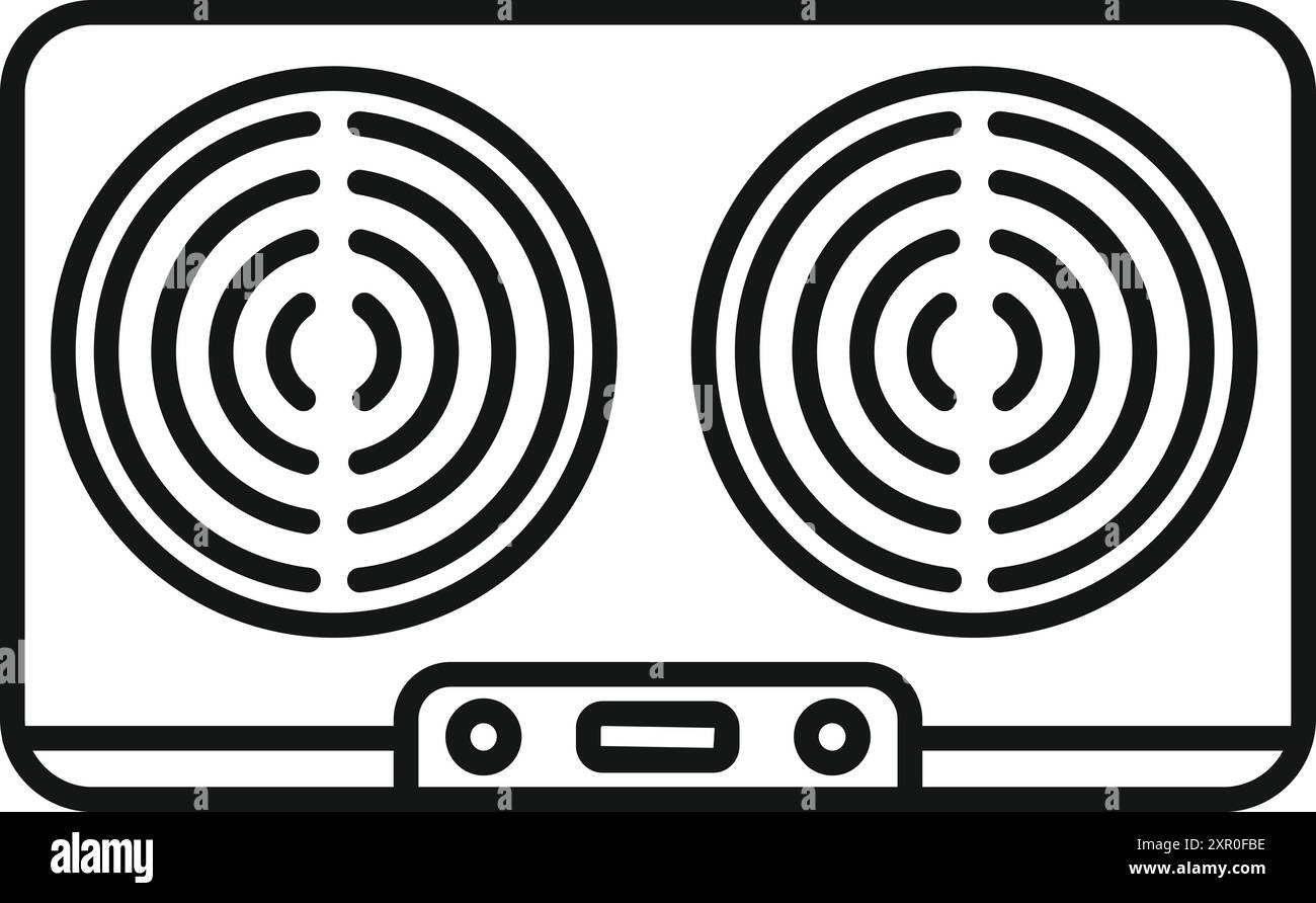 Stovetop top view Black and White Stock Photos & Images - Alamy