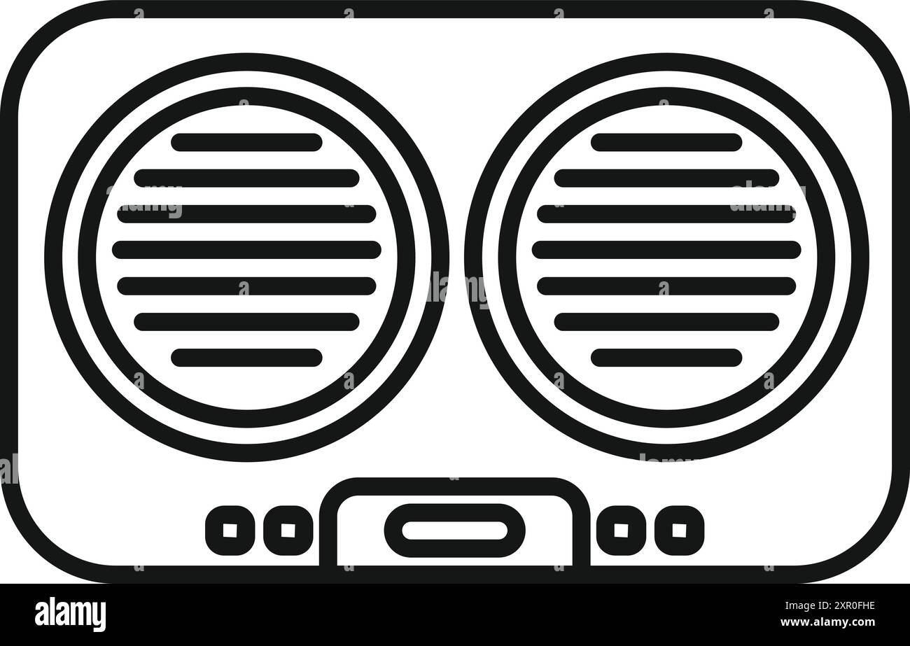 Portable bluetooth speaker Stock Vector Images - Alamy