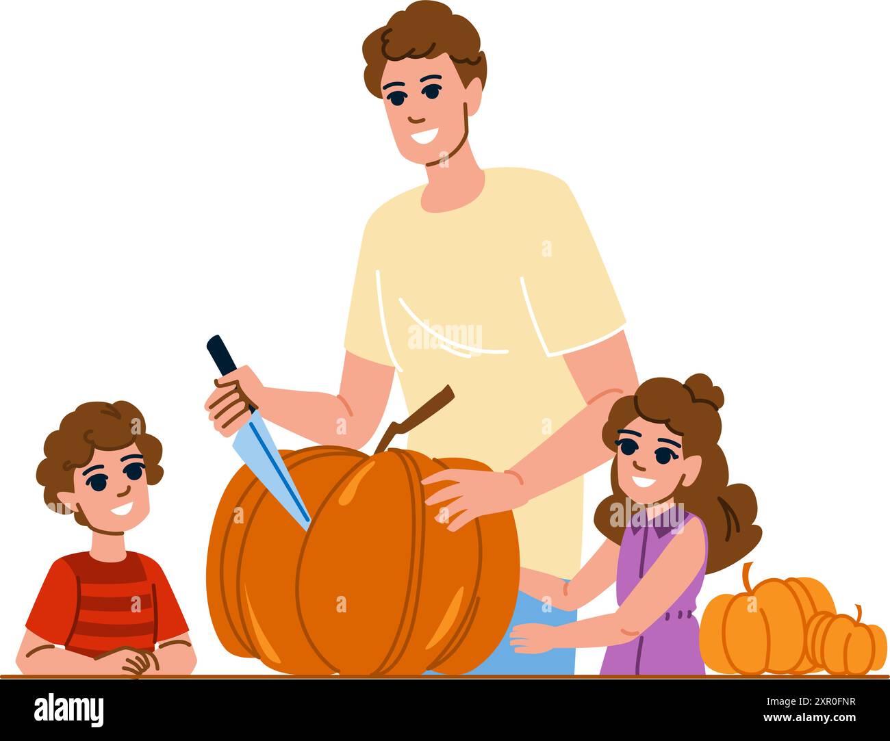 spooky pumpkin carving vector Stock Vector Image & Art - Alamy