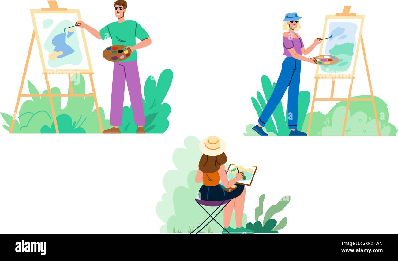 paint outdoor painting vector Stock Vector Image & Art - Alamy