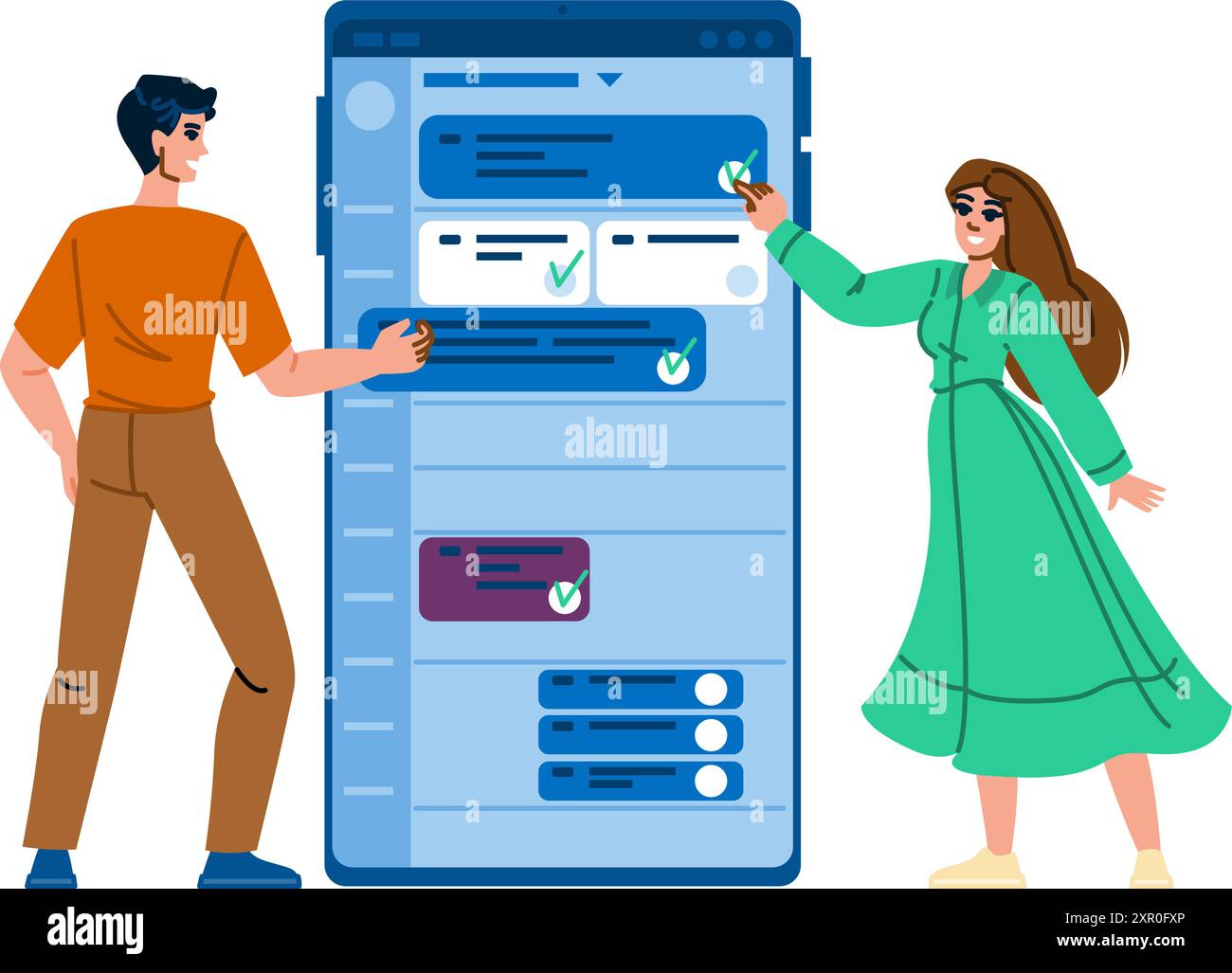 planner time management app vector Stock Vector Image & Art - Alamy