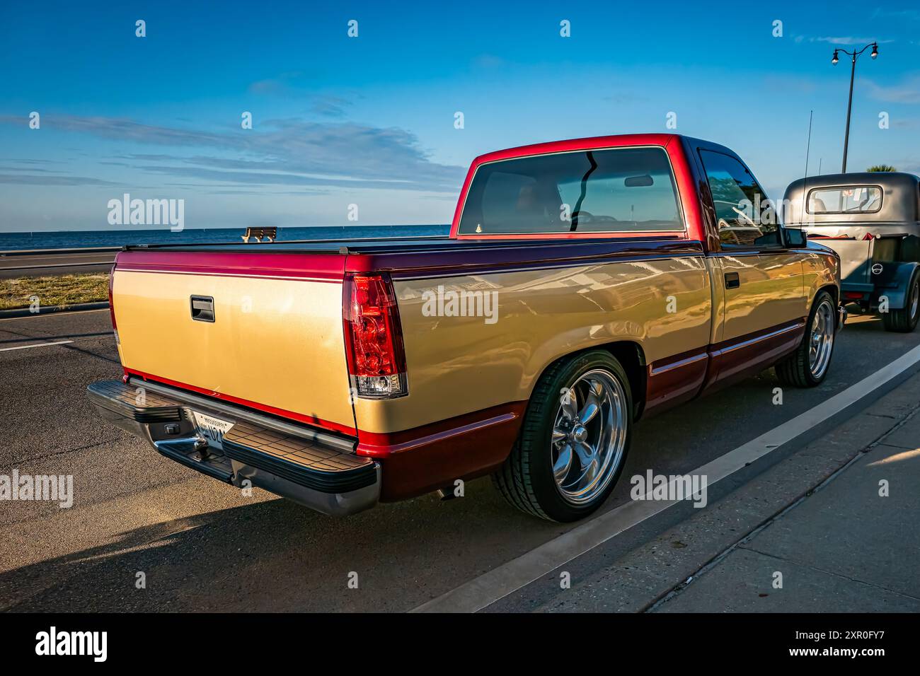 Gulfport, MS - October 02, 2023: High perspective rear corner view of a ...