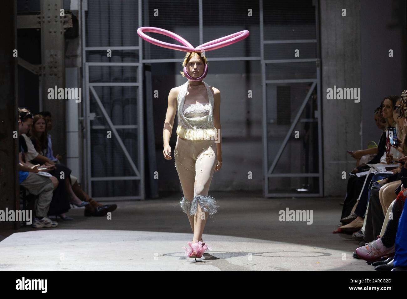 Copenhagen, Denmark. Thursday August 8, 2024. A model on the catwalk at ...