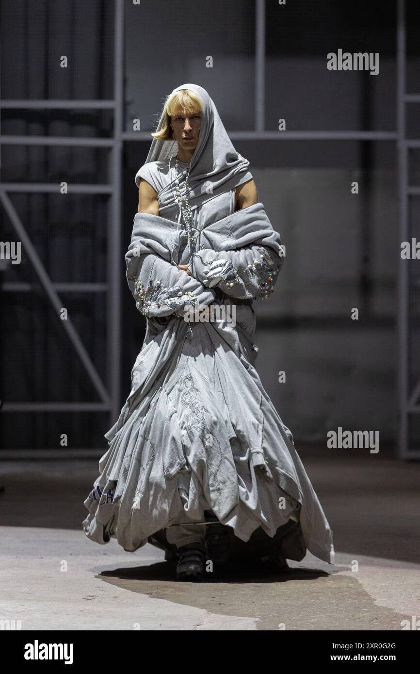 Copenhagen, Denmark. Thursday August 8, 2024. A model on the catwalk at ...