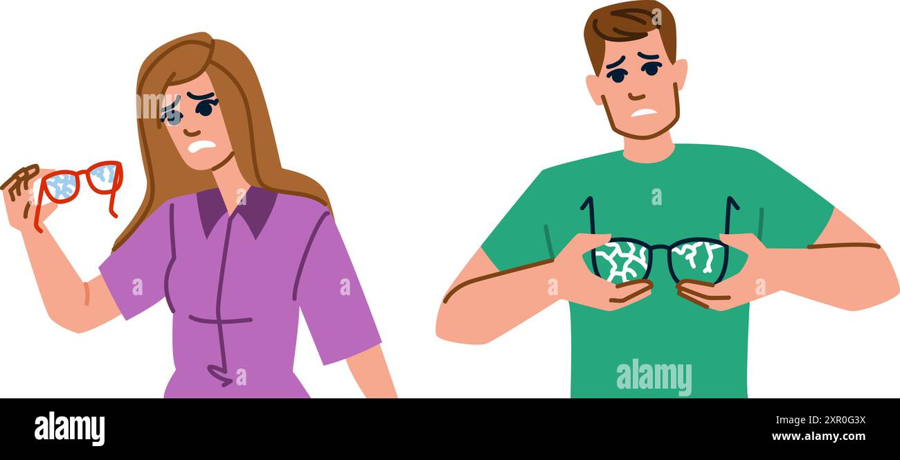 crack broken glasses vector Stock Vector Image & Art - Alamy