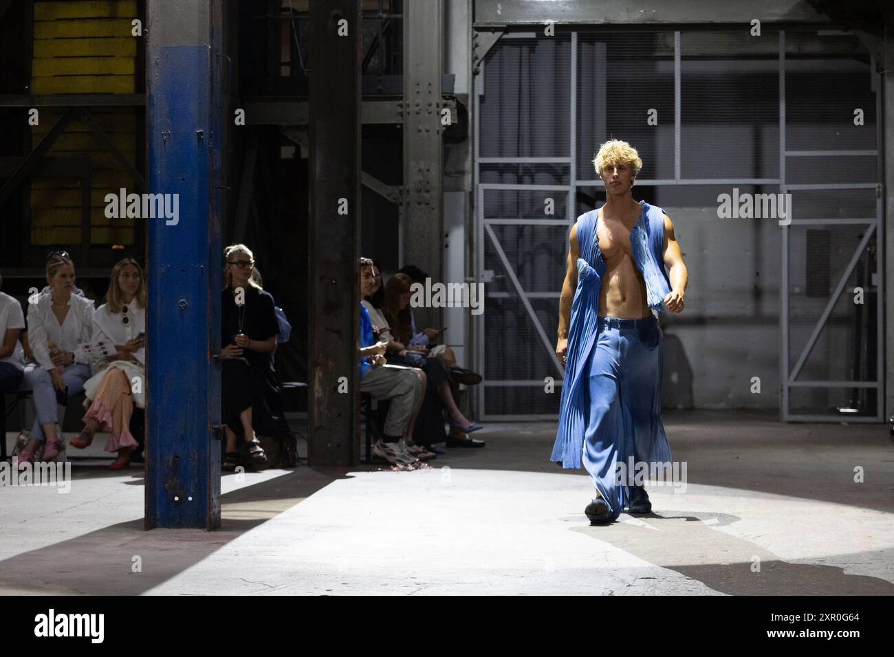 Copenhagen, Denmark. Thursday August 8, 2024. A model on the catwalk at ...
