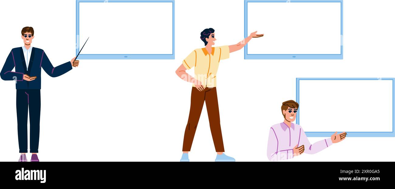 lecturer presentation man vector Stock Vector Image & Art - Alamy