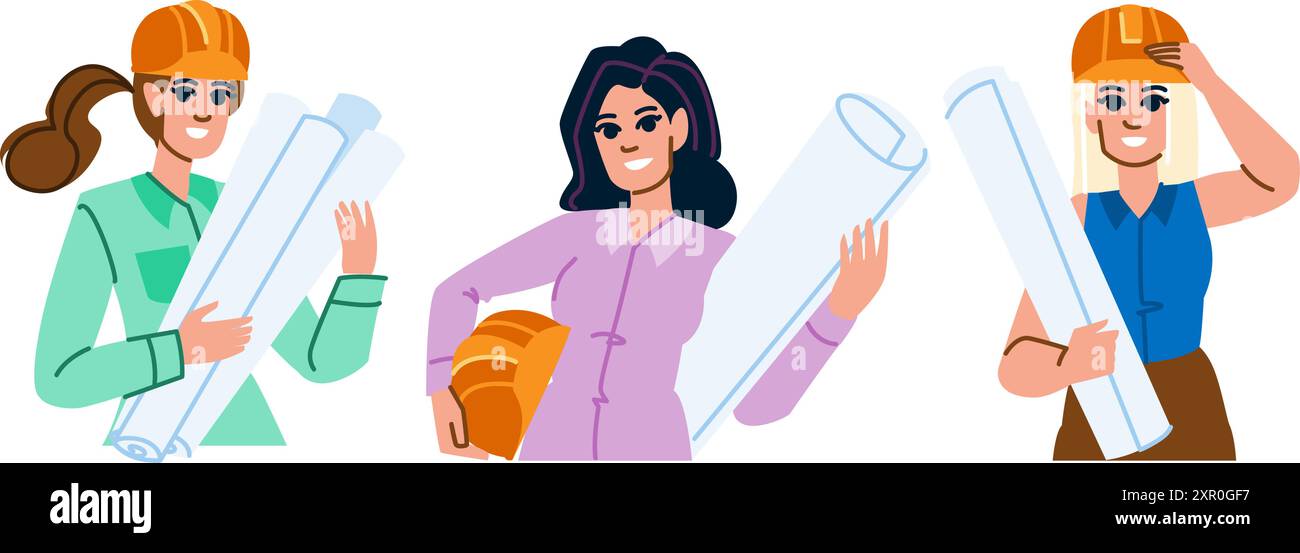 innovation woman architect vector Stock Vector Image & Art - Alamy