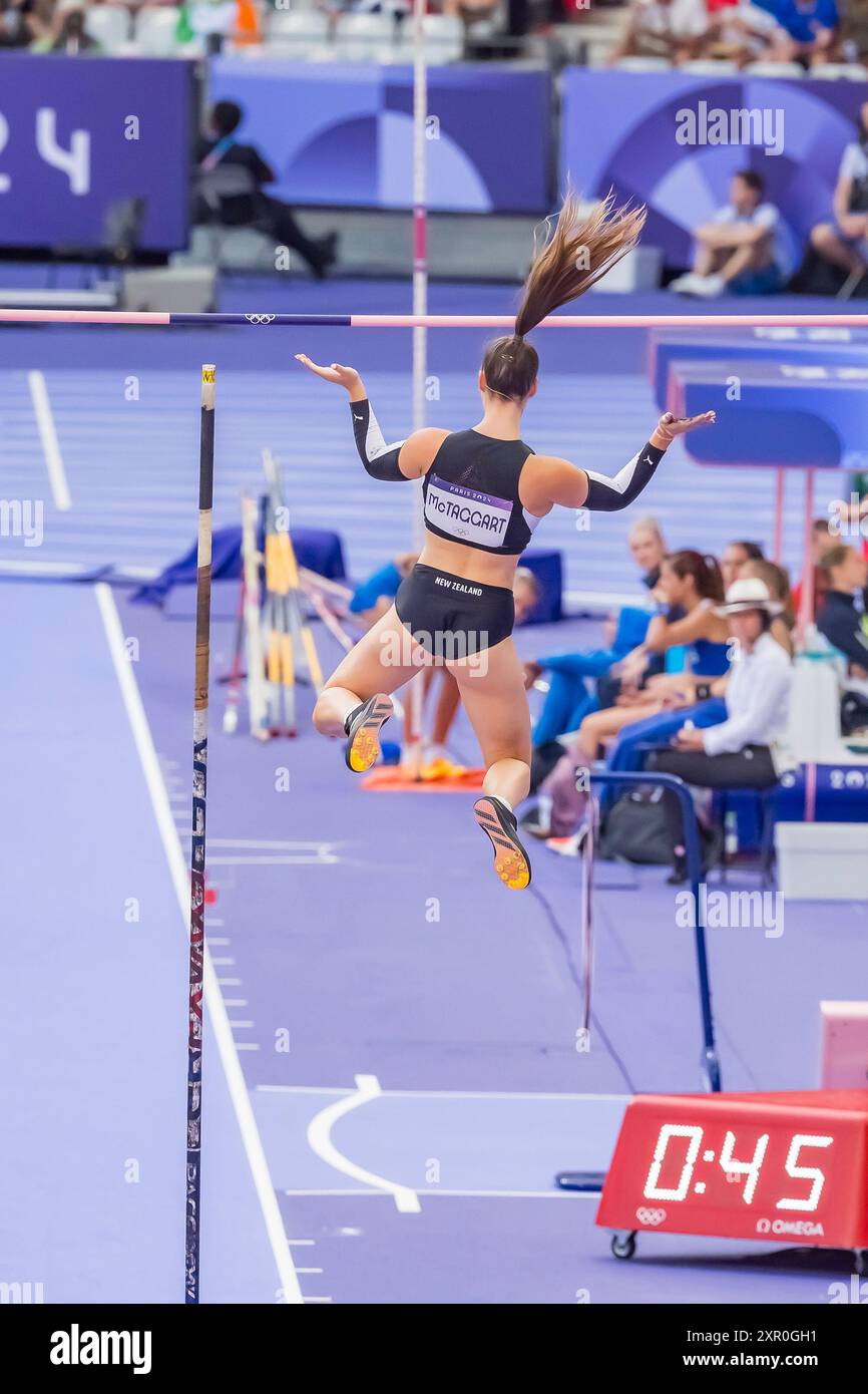 Paris, Ile de France, France. 7th Aug, 2024. OLIVIA MCTAGGART (NZL) of ...