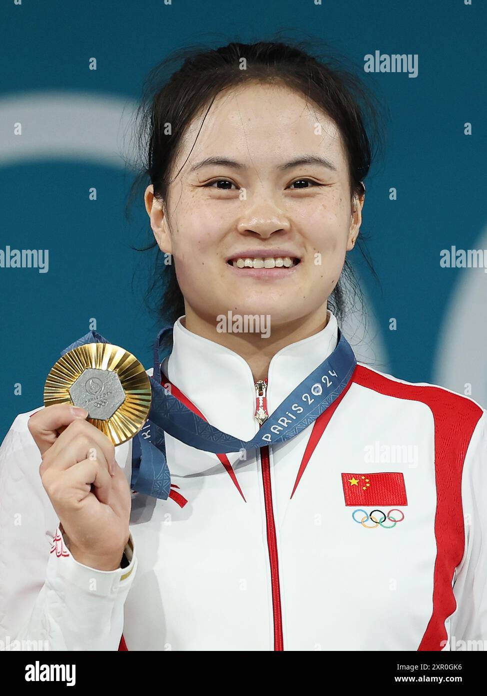 Paris, France. 8th Aug, 2024. Gold medalist Luo Shifang of China ...