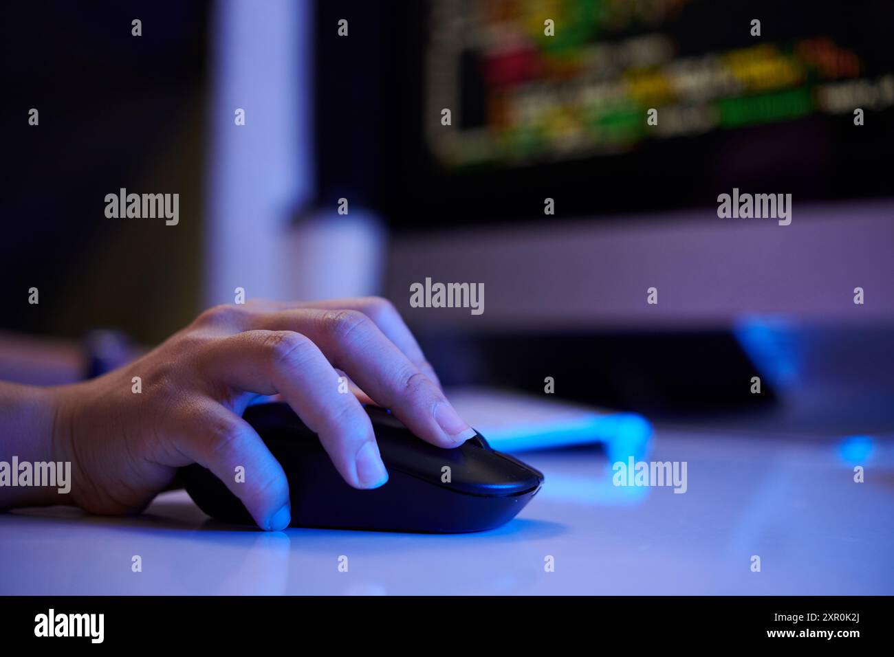 Software developer using keyboard focused hi-res stock photography and ...