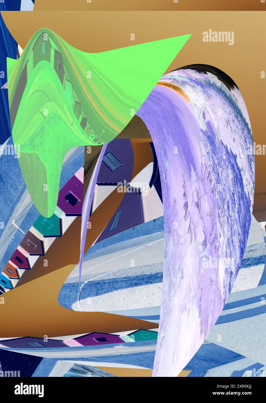 Daily abstract. Digital art. Paintings by Russell Moore Stock Photo - Alamy